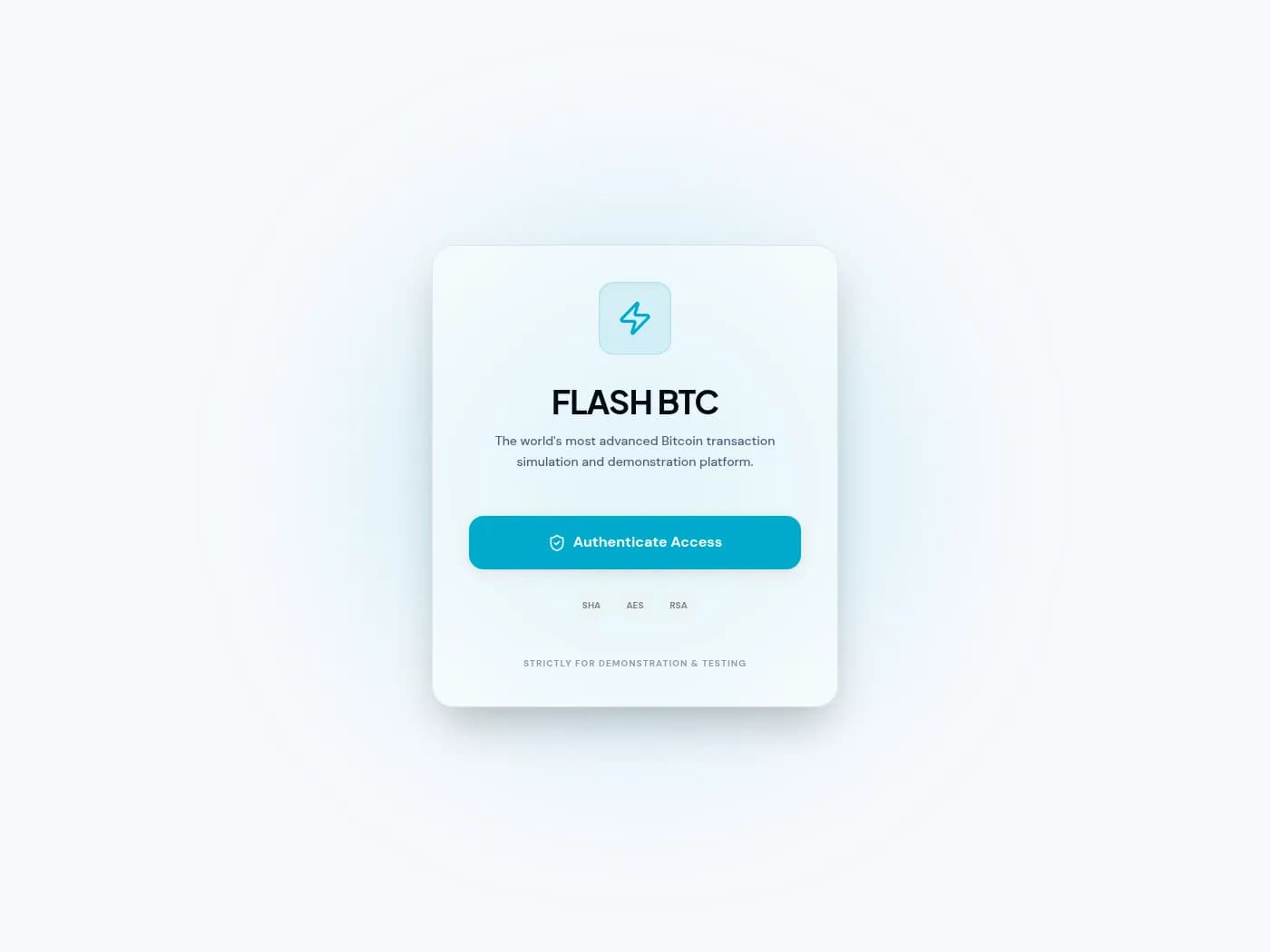 BTC Flash Transaction Tool