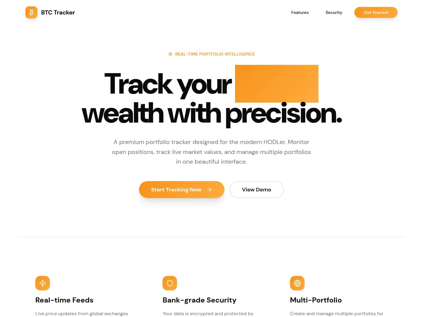 Bitcoin Portfolio Tracker