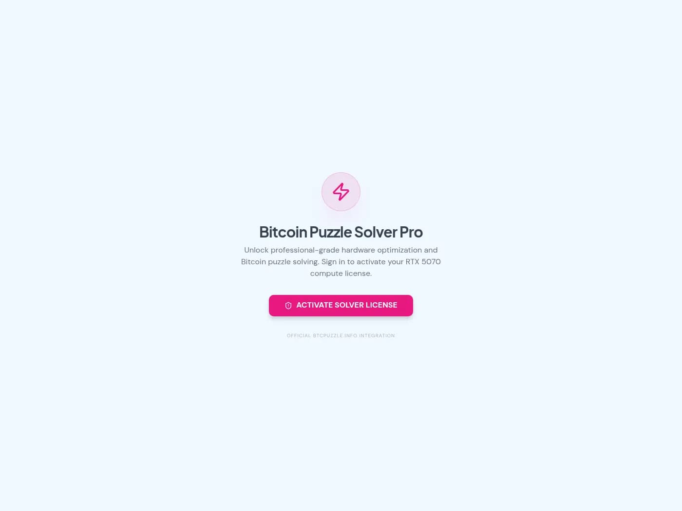 Bitcoin Puzzle Solver Pro