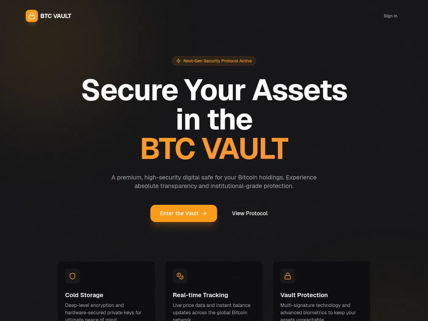 BTC Vault Wallet