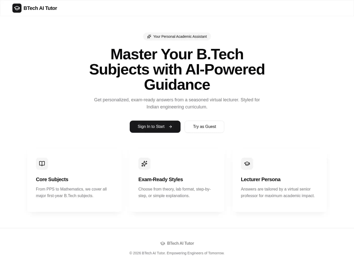 BTech AI Tutor