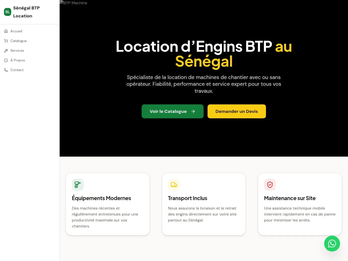 Sénégal BTP Location