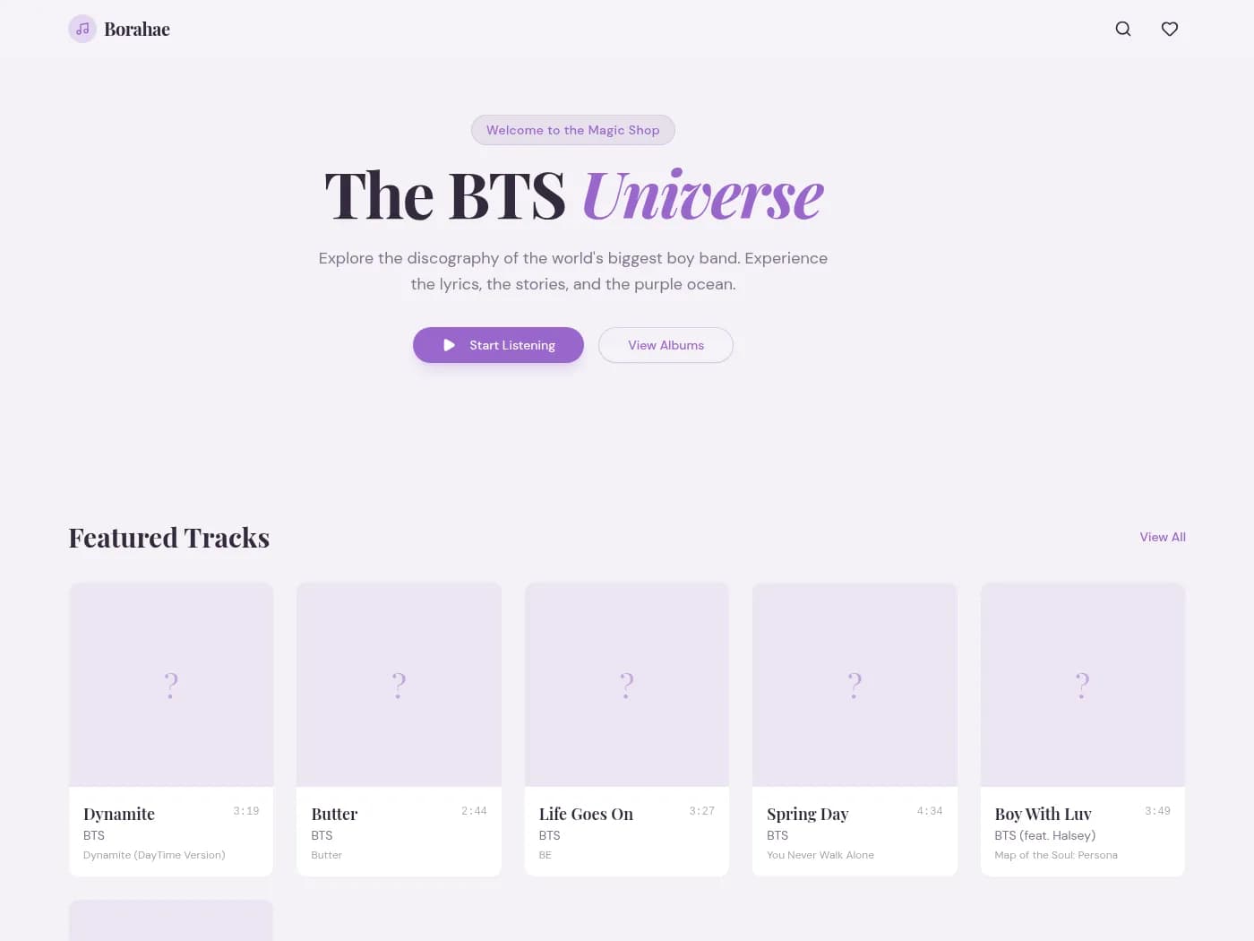 BTS Song Aesthetic App