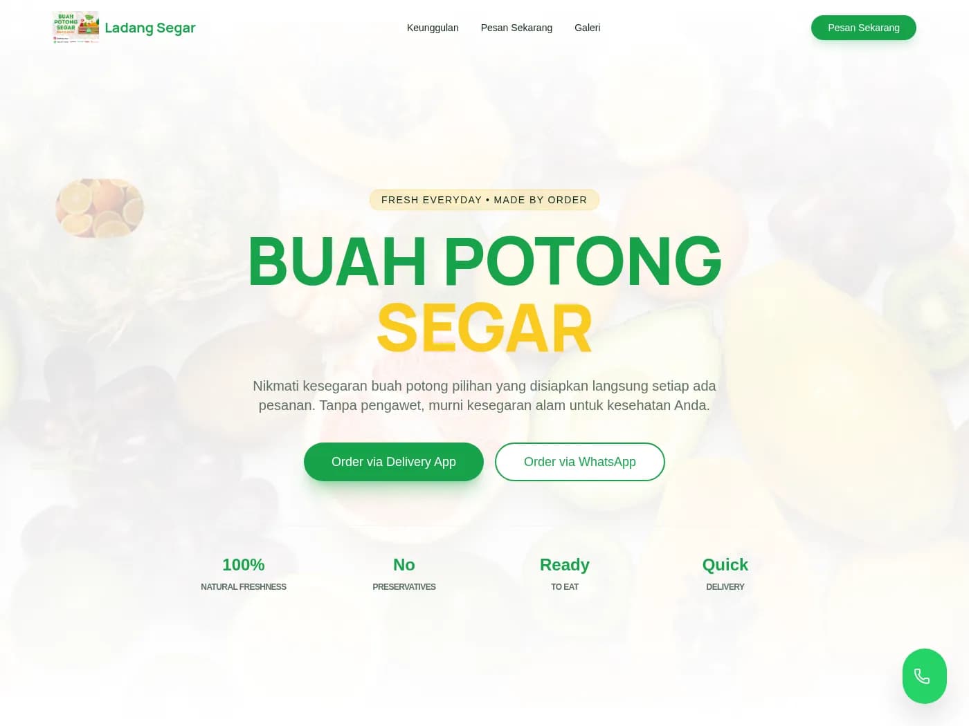 Buah Potong Segar Page