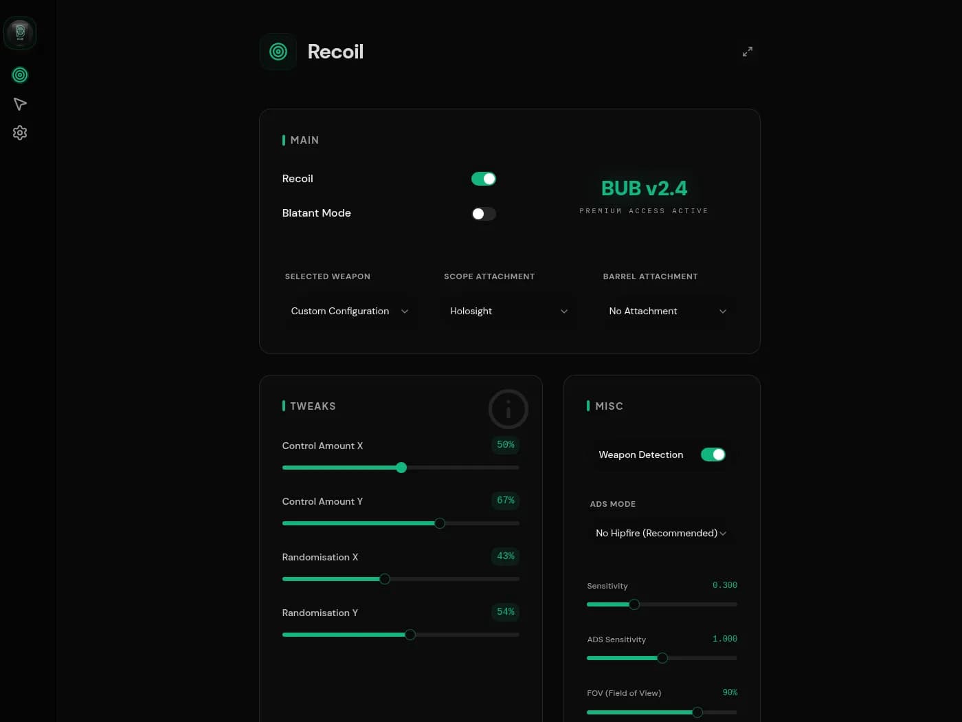 Bub Recoil Script GUI