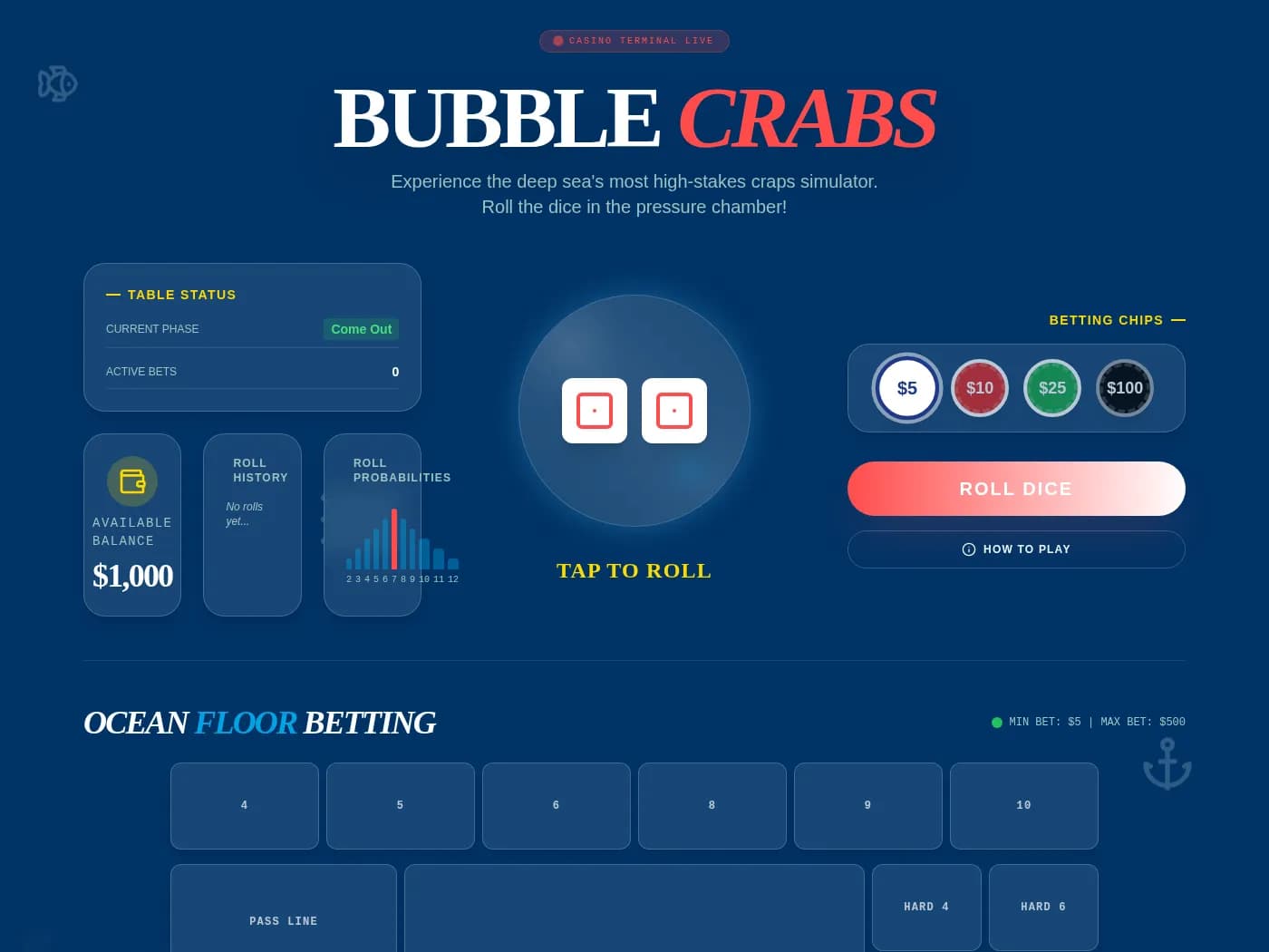 Bubble Crabs Simulator