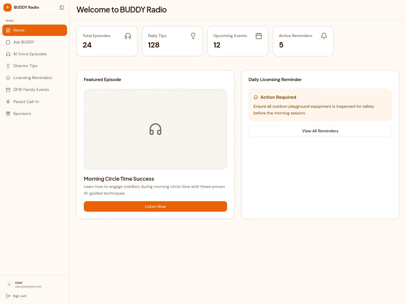 BUDDY Radio for Childcare