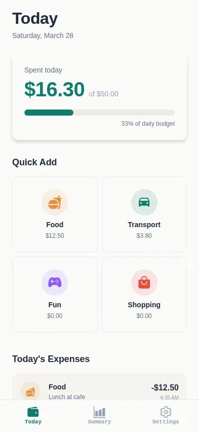Pocket Budgeteer