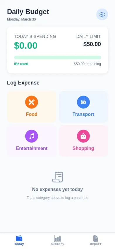 Daily Budget Buddy