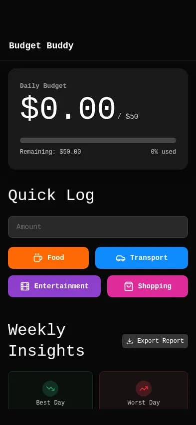 Budget Buddy App