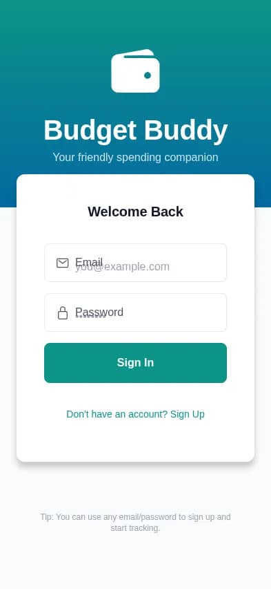 Budget Buddy App