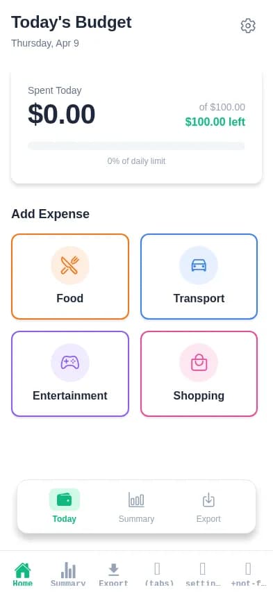 Budget Buddy Mobile