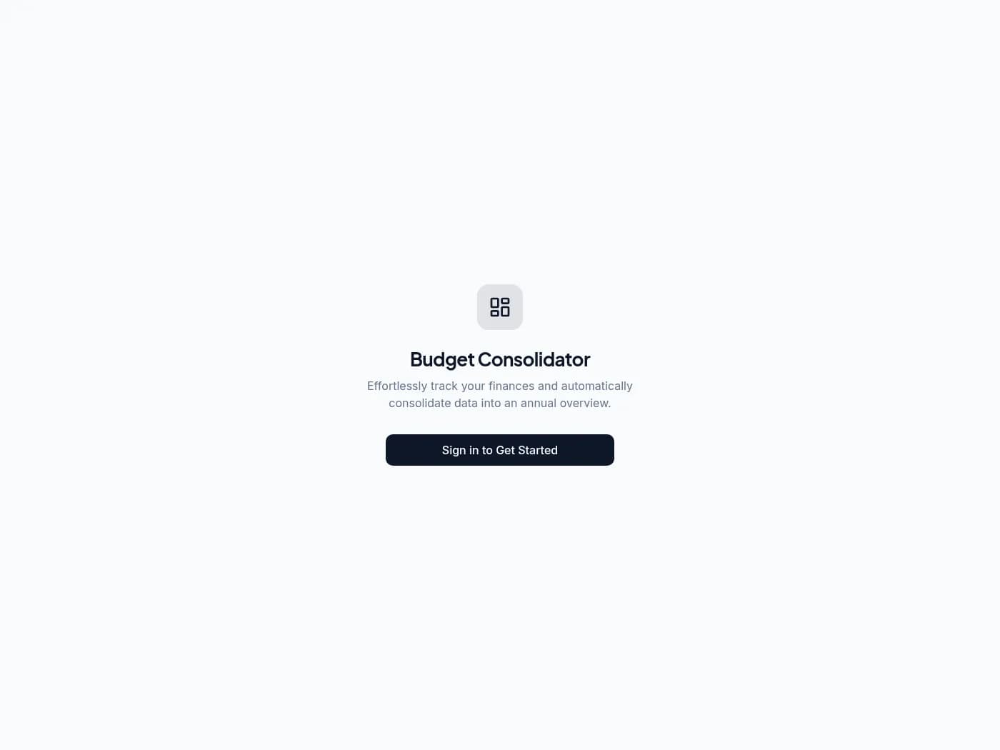 Budget Consolidator