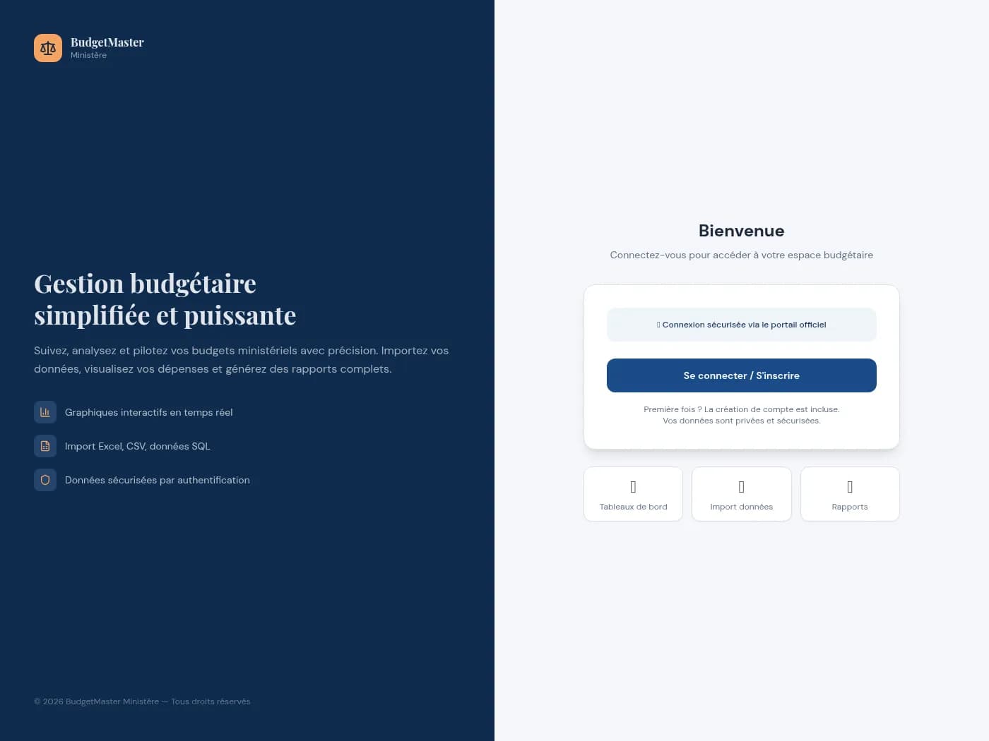 BudgetMaster Ministère