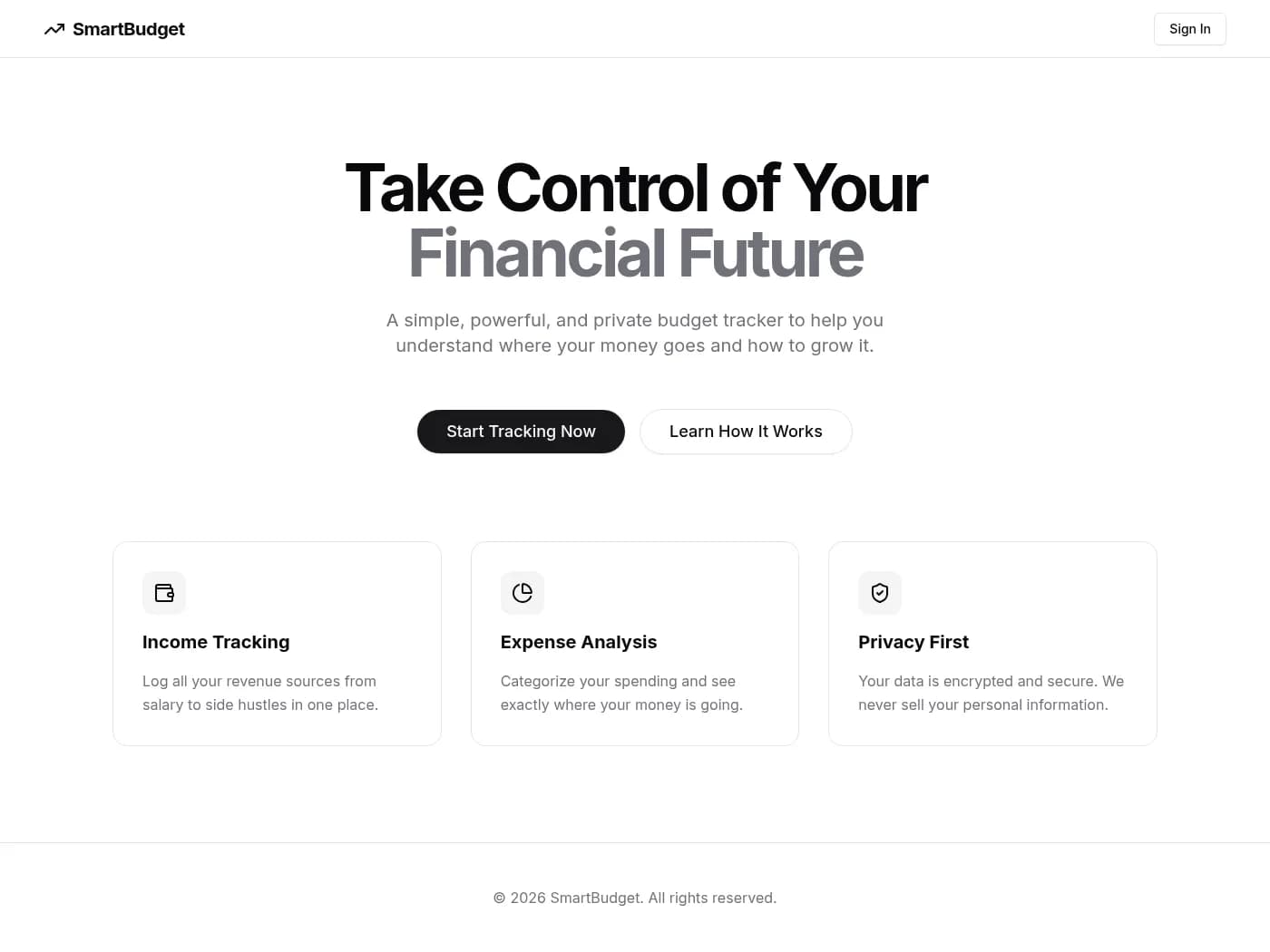 Smart Budget Tracker