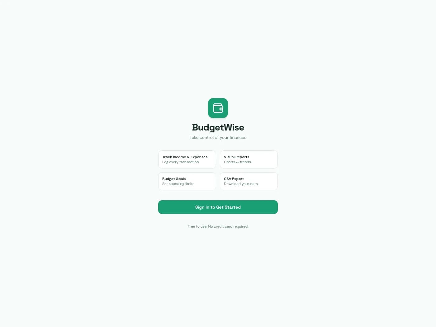 BudgetWise Tracker