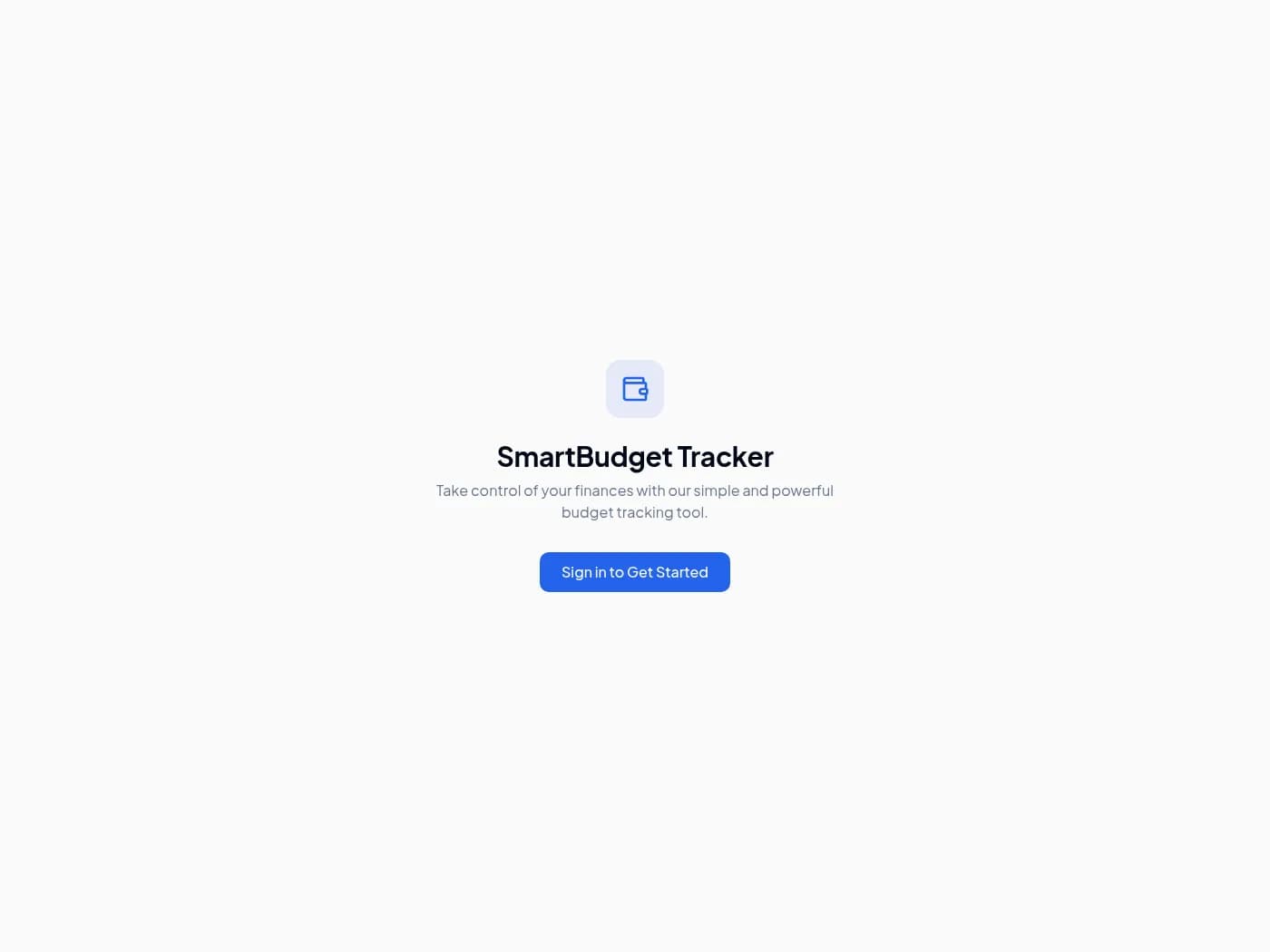 Smart Budget Tracker