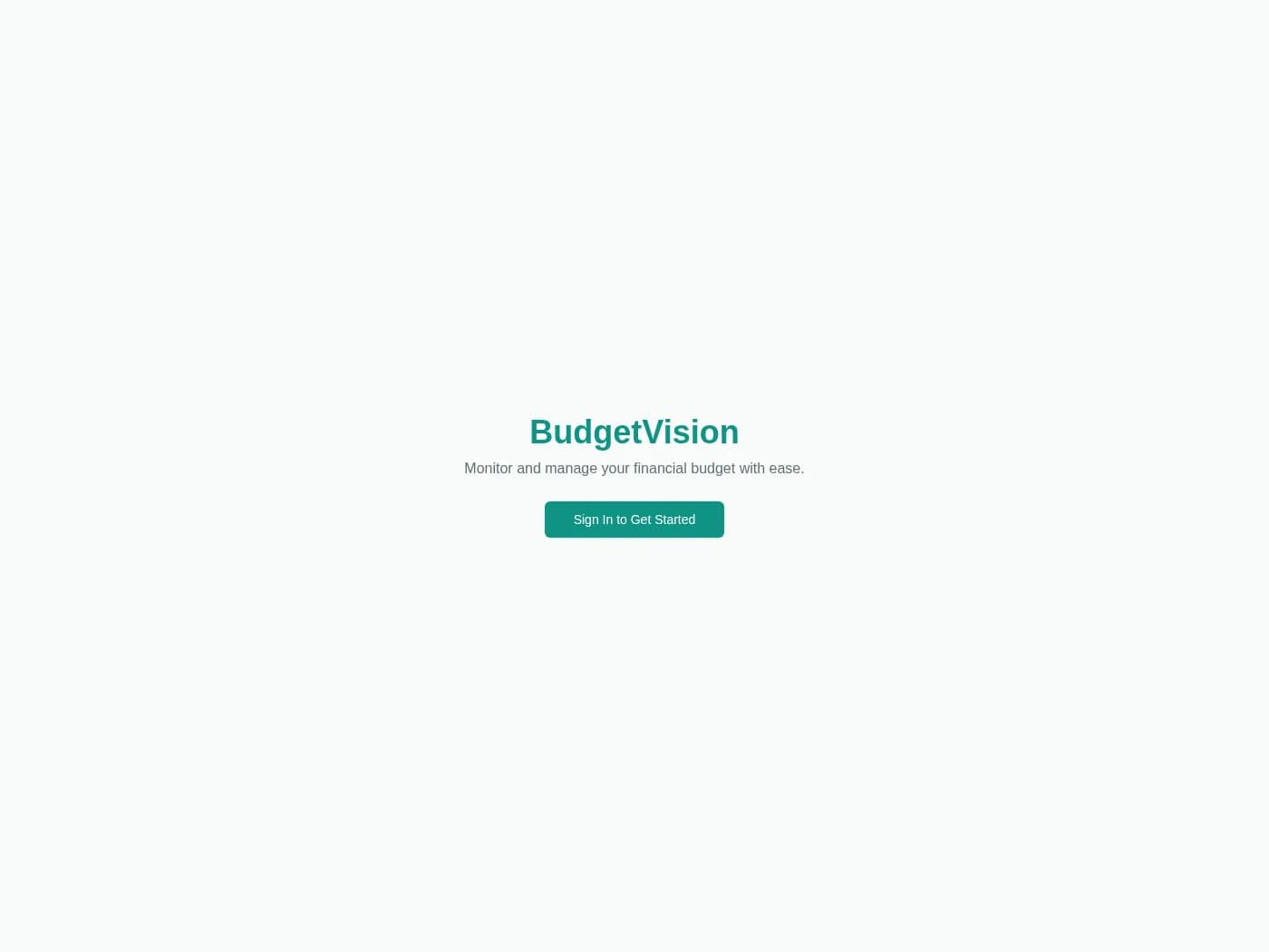 BudgetVision Web