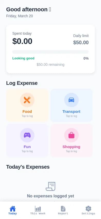 LimitWise Budget App