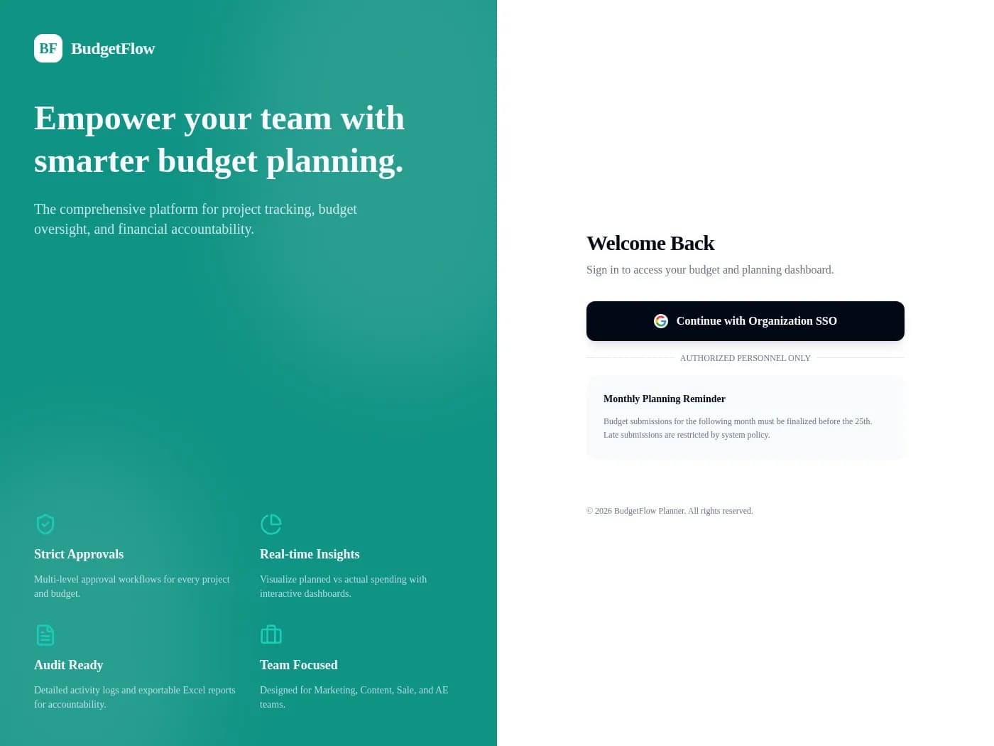 BudgetFlow Planner
