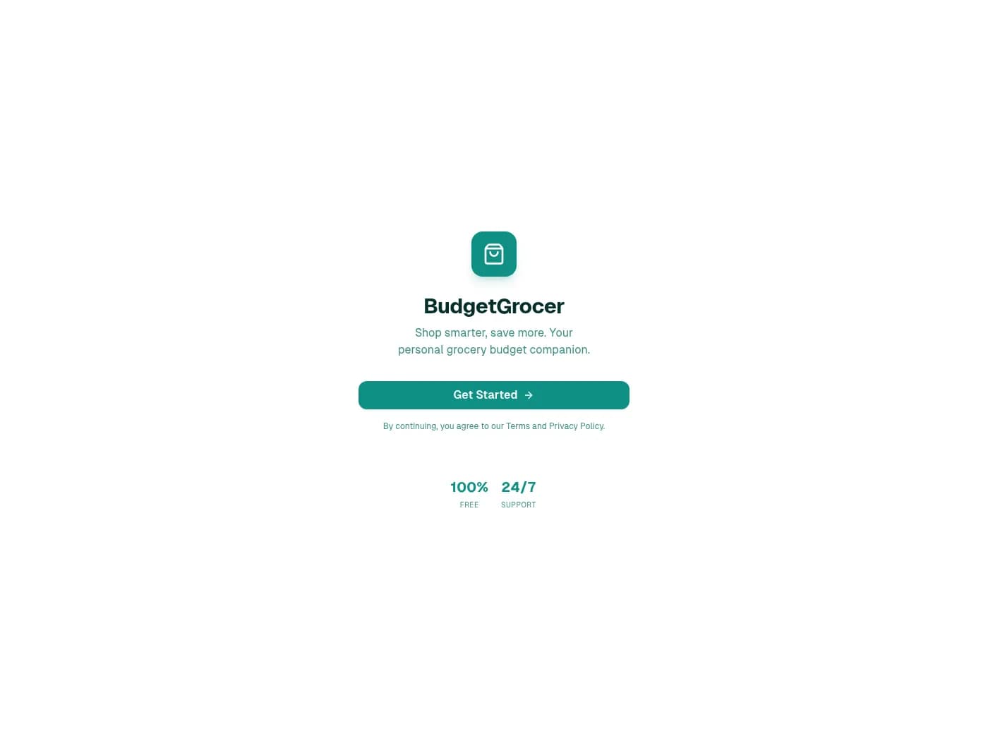 BudgetGrocer App