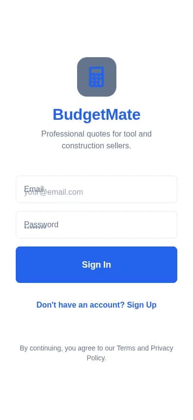 BudgetMate Mobile