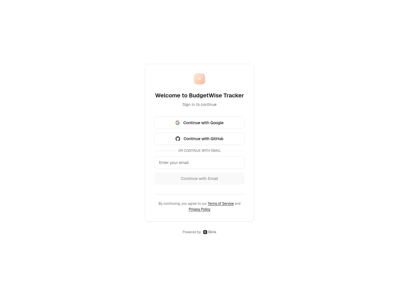 BudgetWise Tracker