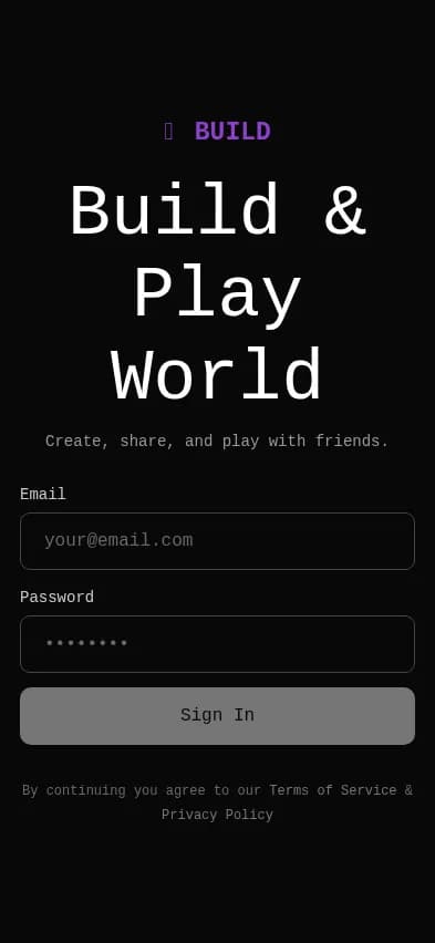 Build & Play World