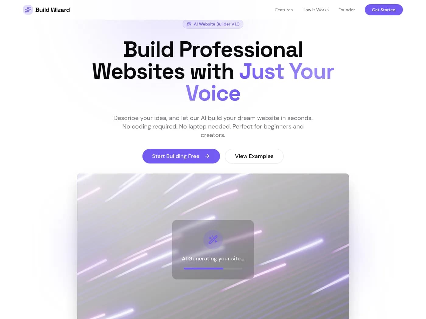 Build Wizard AI Site