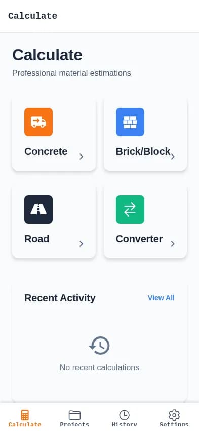 BuildCalc Pro Mobile