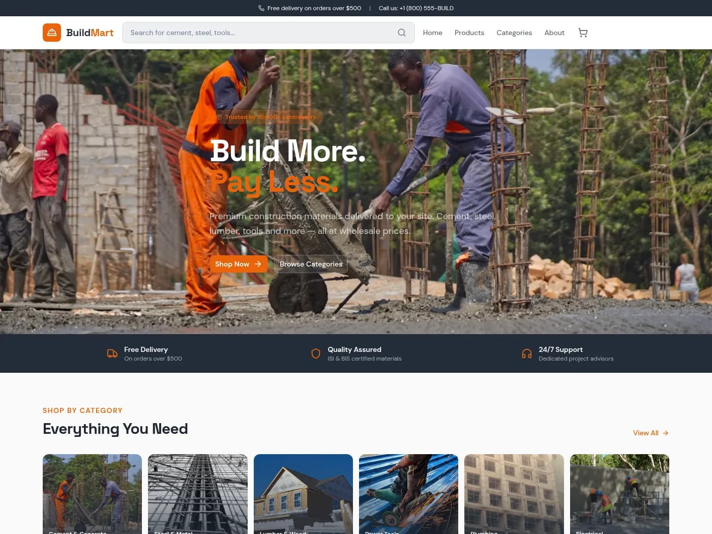 BuildMart Online Store
