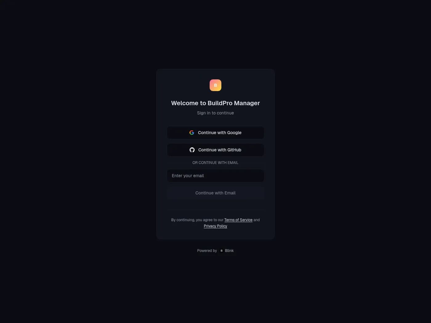 BuildPro Manager