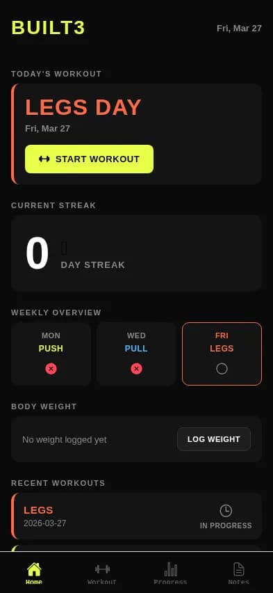 Built3 Fitness Tracker