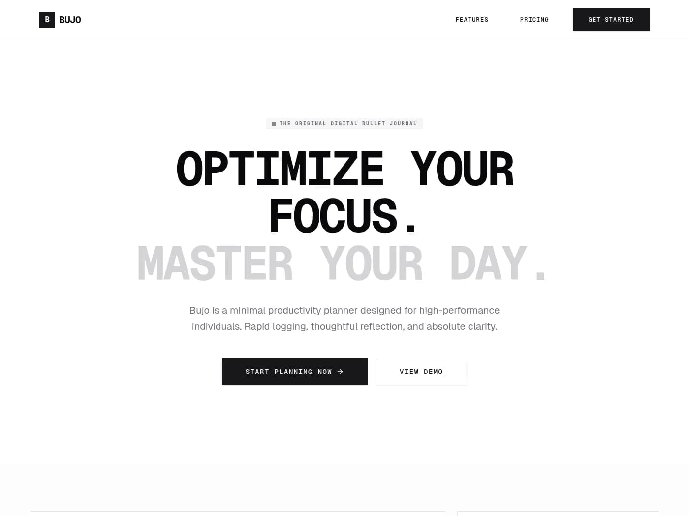 Bujo Web Planner