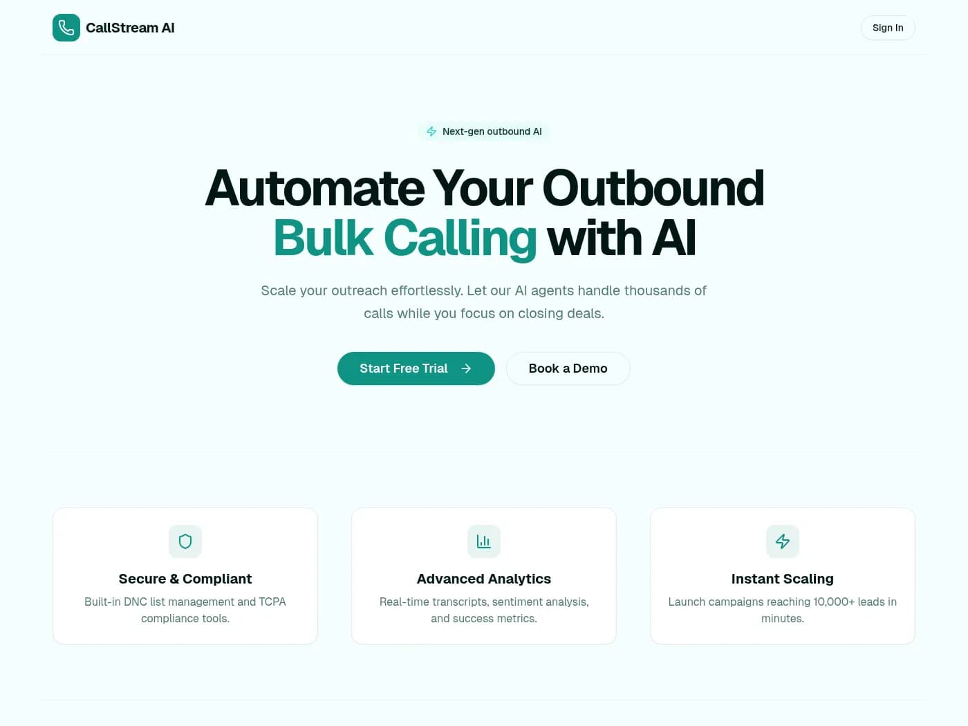 Bulk Calling Agent