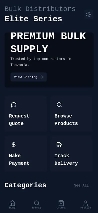 Bulk Distributors Elite App