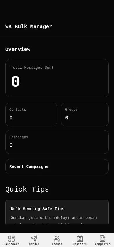 Bulk Message Group Manager