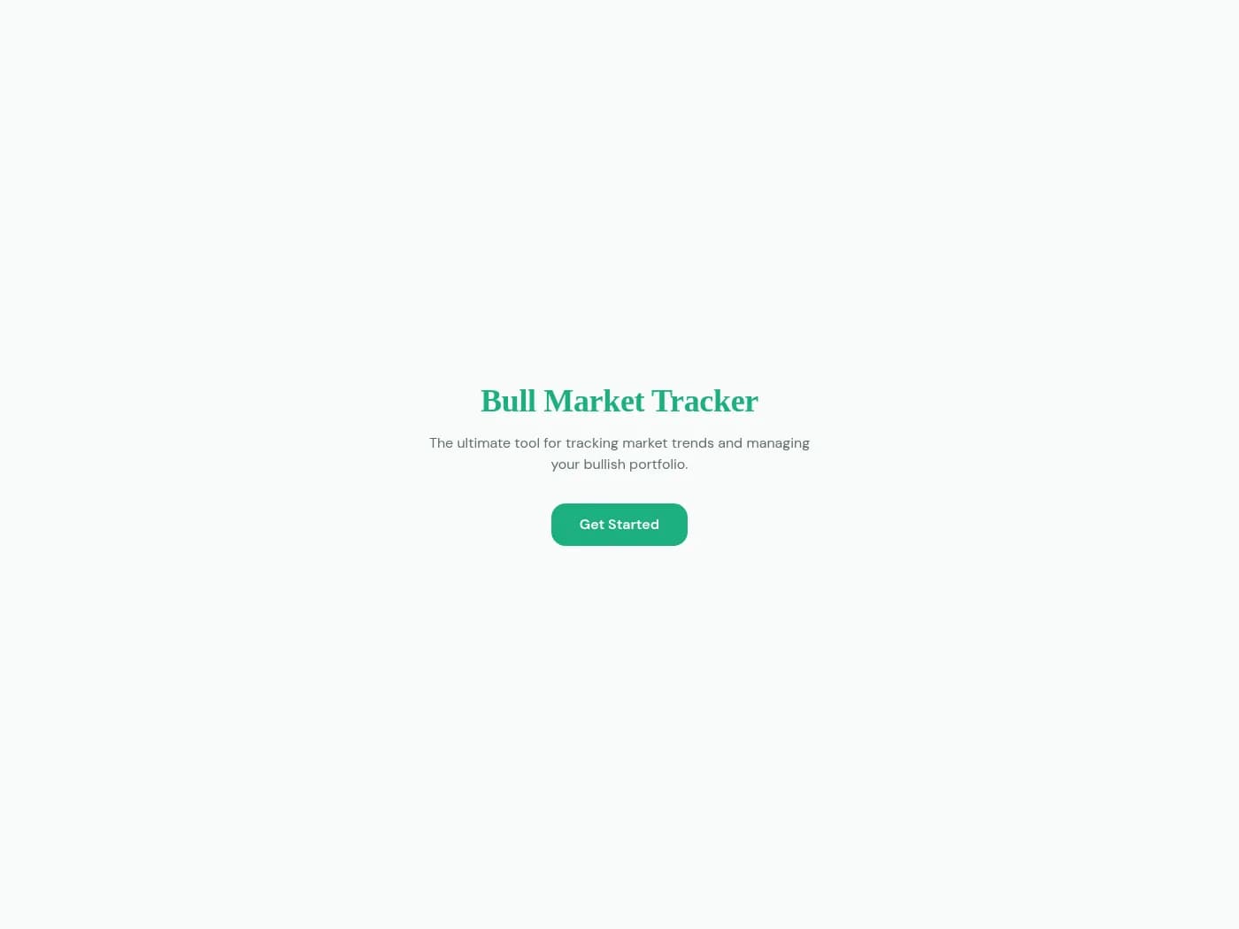 Bull Market Tracker