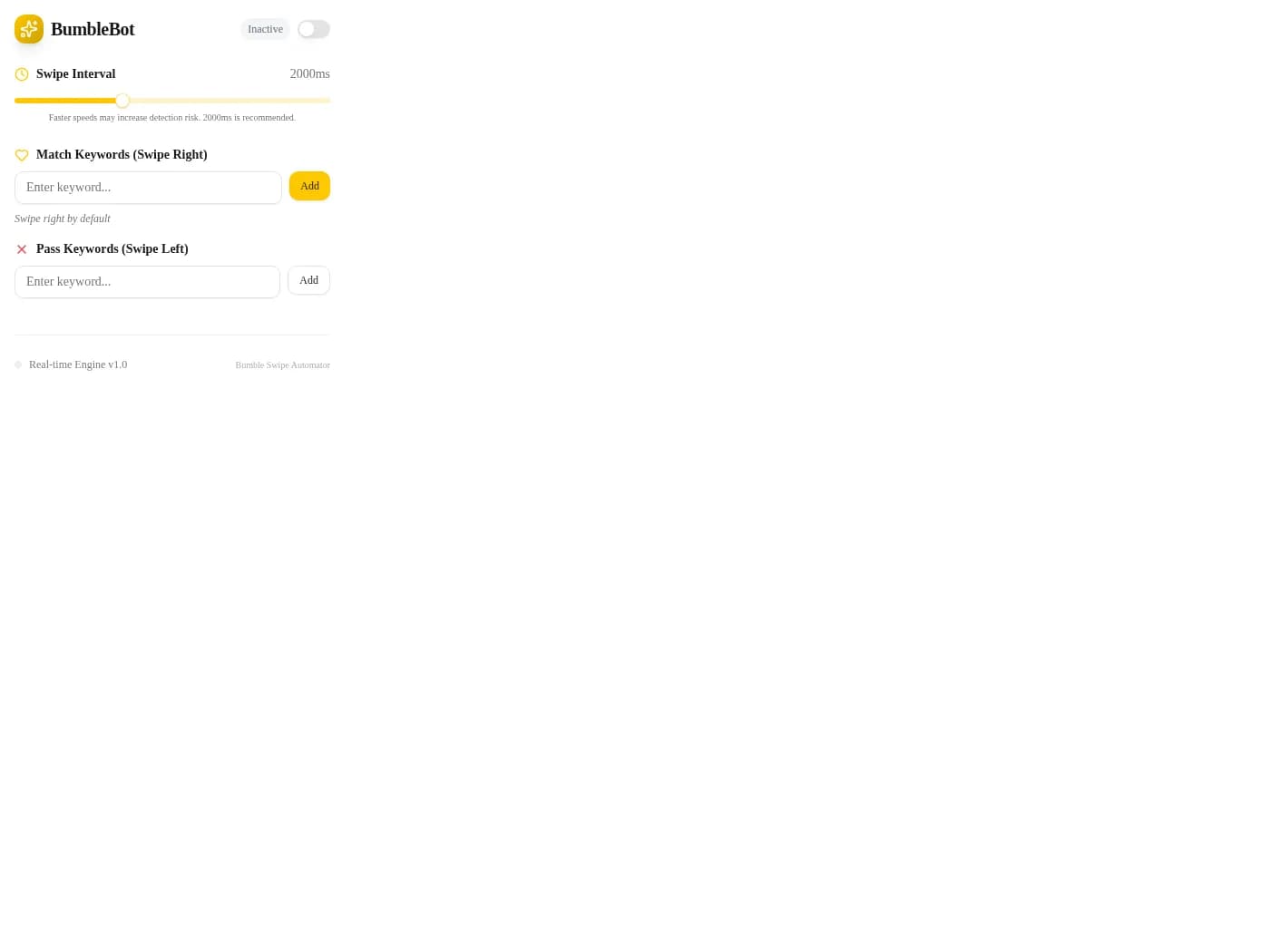 Bumble Swipe Automator