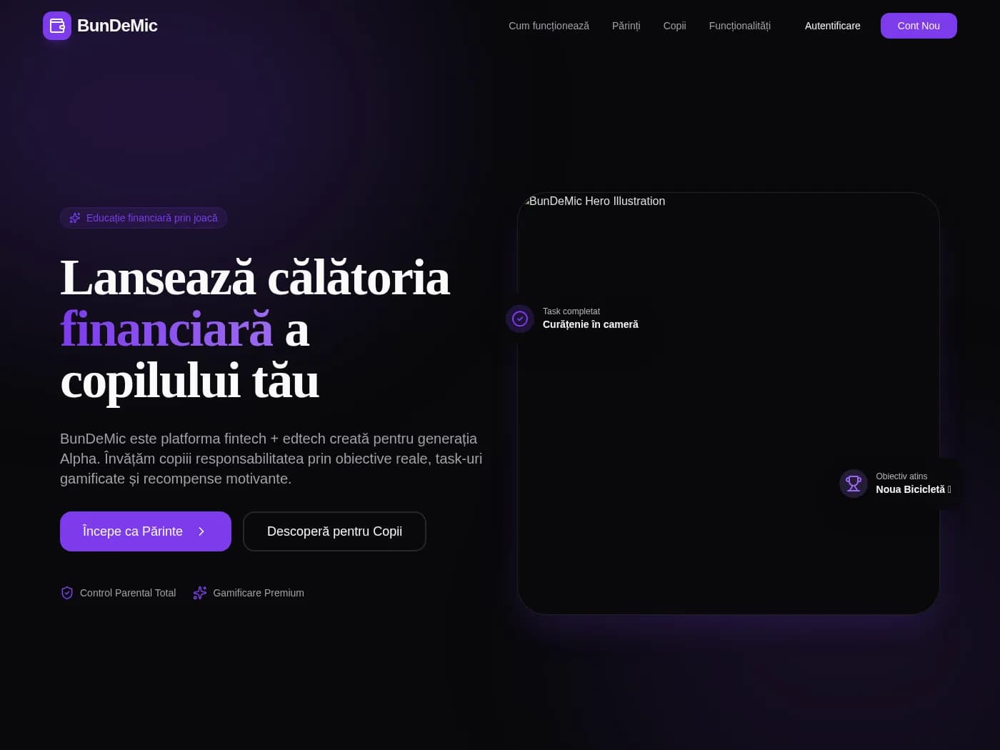 BunDeMic Landing Page