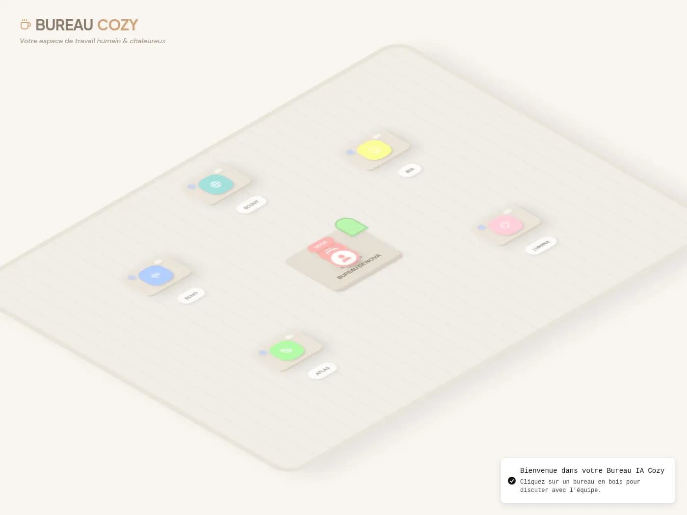 Bureau IA Virtual Workspace