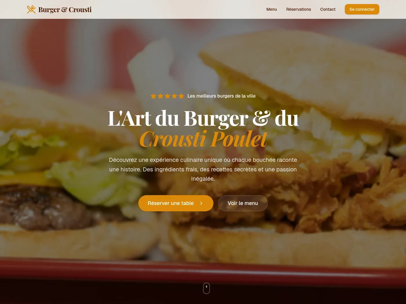 Burger & Crousti Restaurant Site