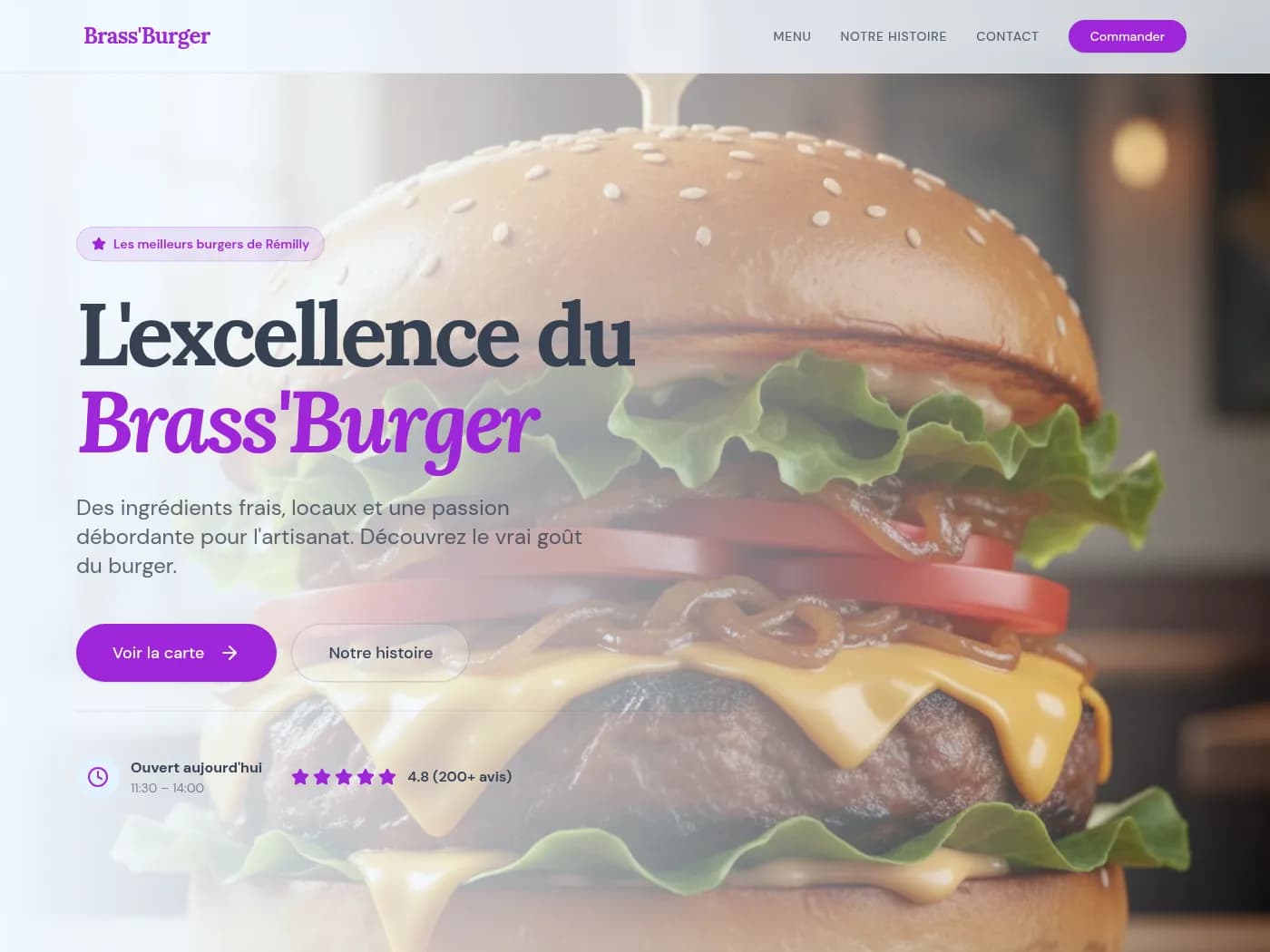 Burger Palace Vitrine