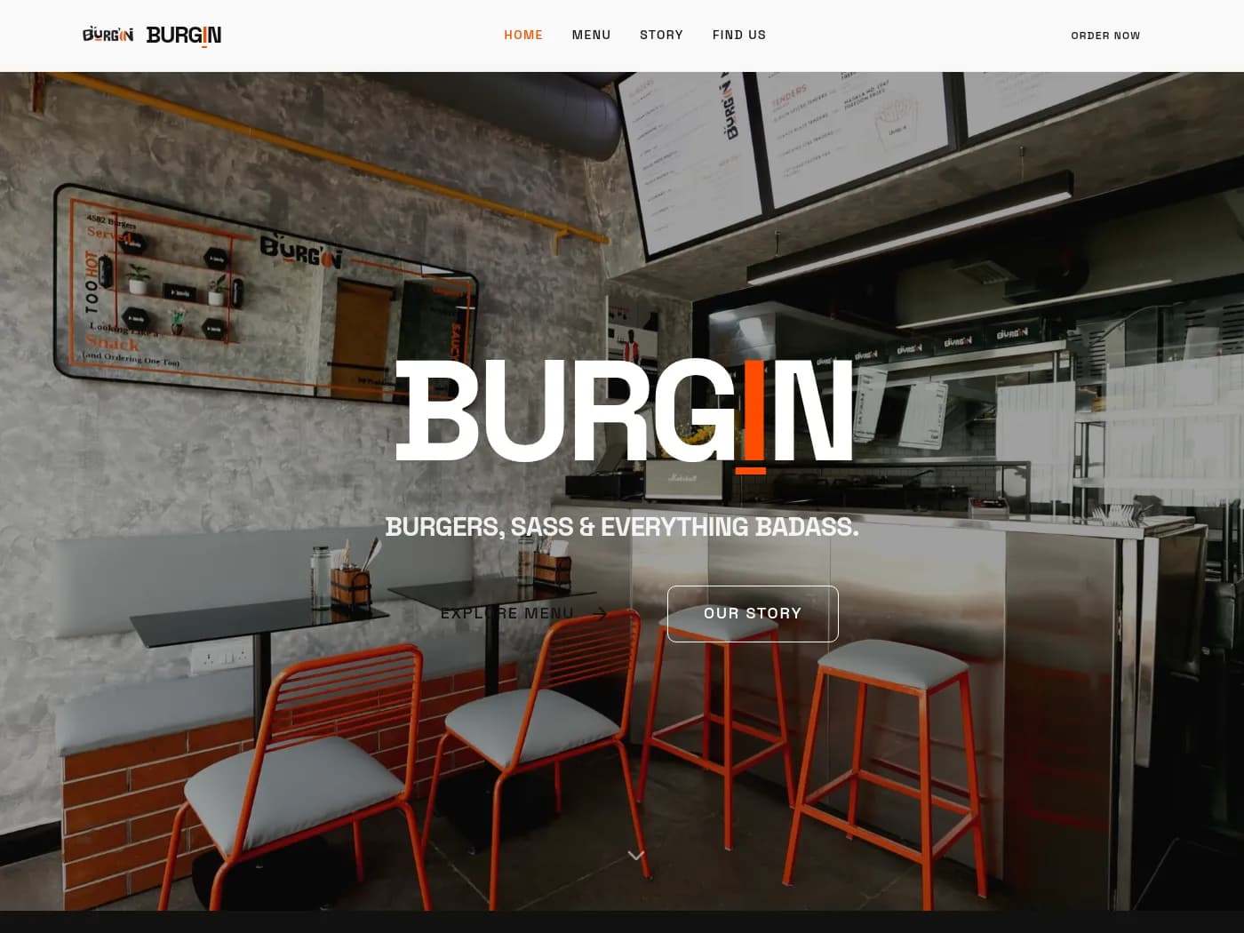 Burgin Burgers Web Launch