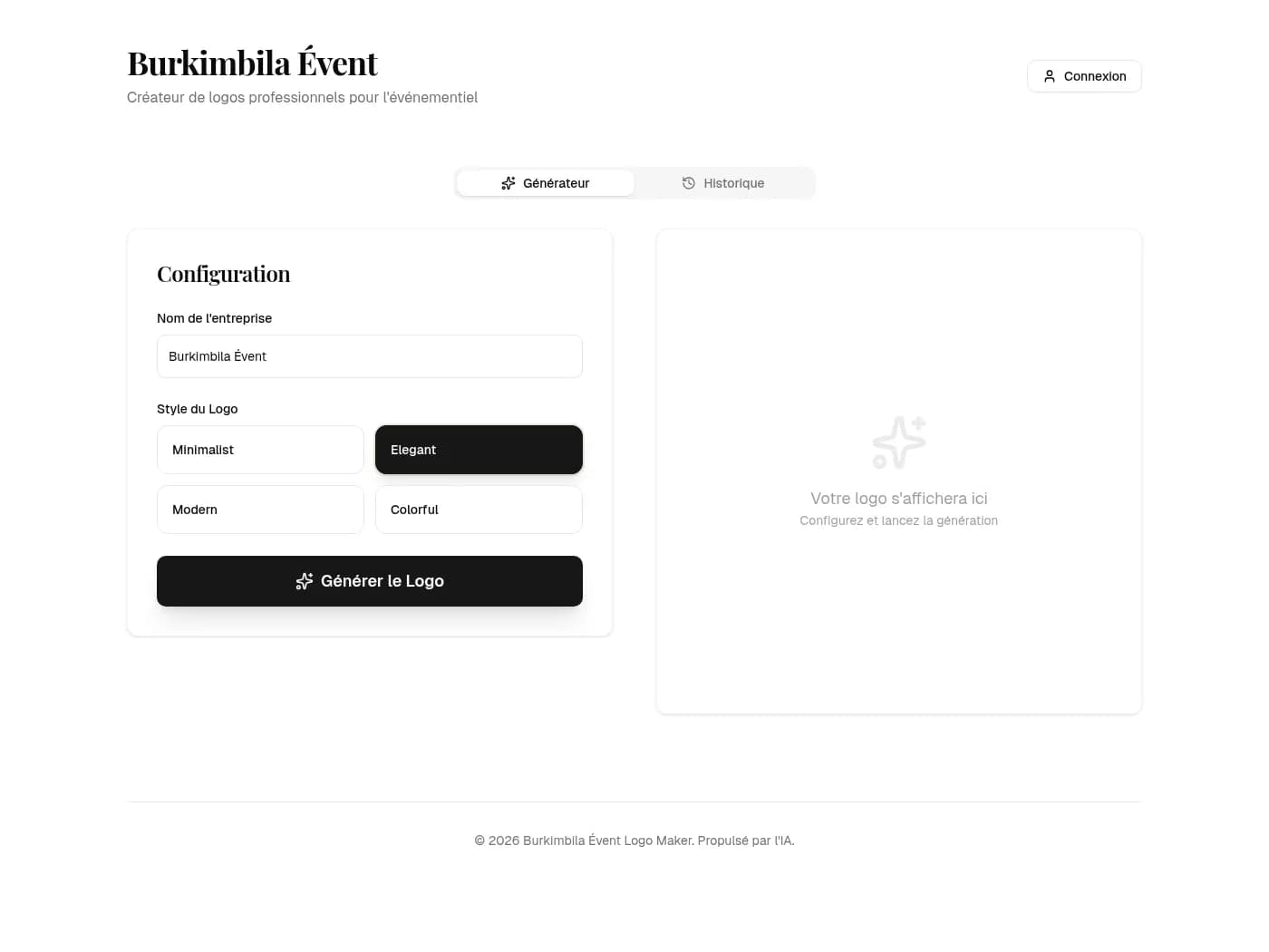 Burkimbila Event Logo Maker