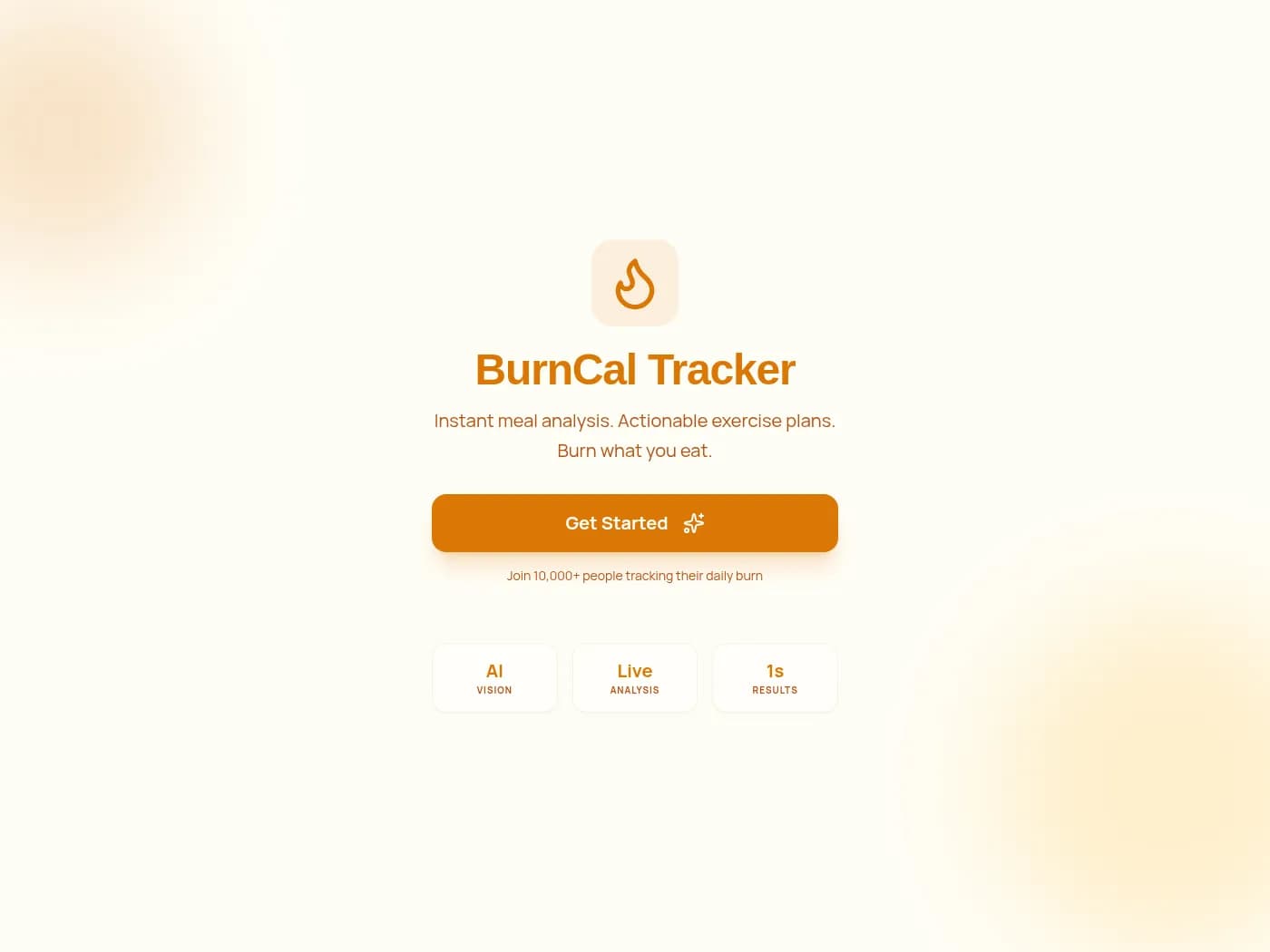 BurnCal Tracker