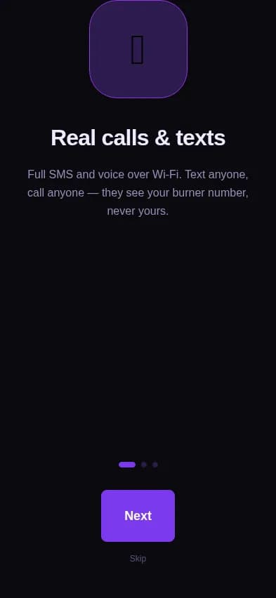 BurnerText App