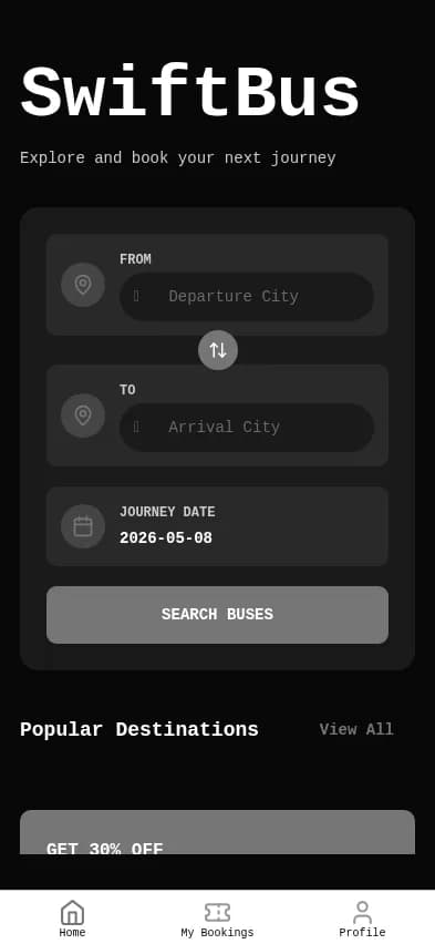 SwiftBus Booking App