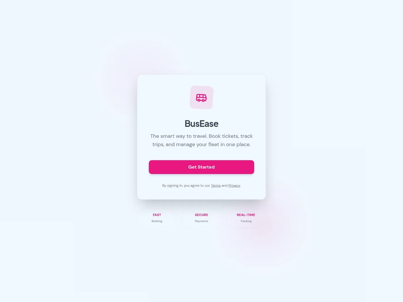 BusEase Booking Platform