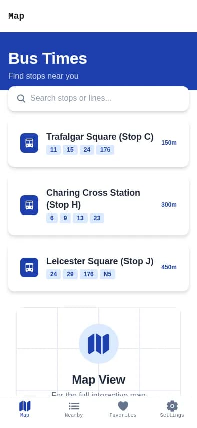 Bus Times Clone